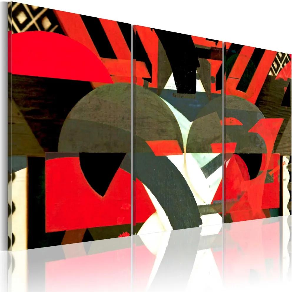 Obraz na plátně Bimago - Abstraktní tvary 60x40 cm