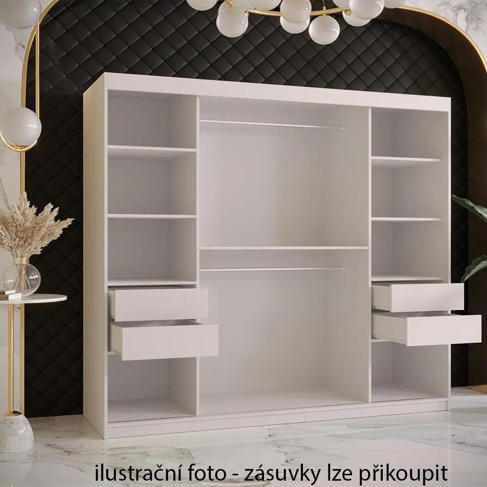 Šatní skříň Bluszcz 2 | 200 cm | bílá