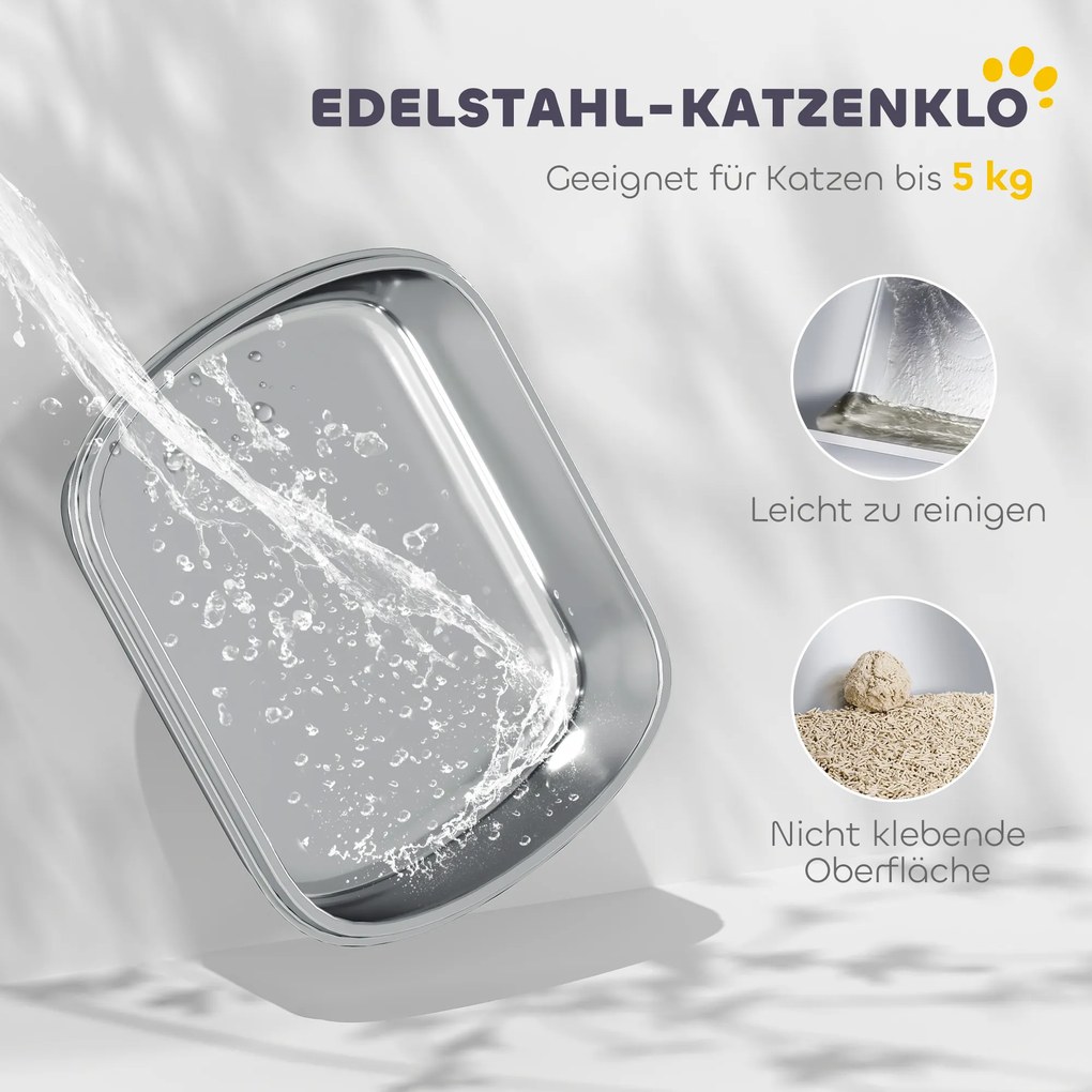 Nerezová podestýlka, uzavřená podestýlka s lopatkou, pachový sáček, výstupní dvířka