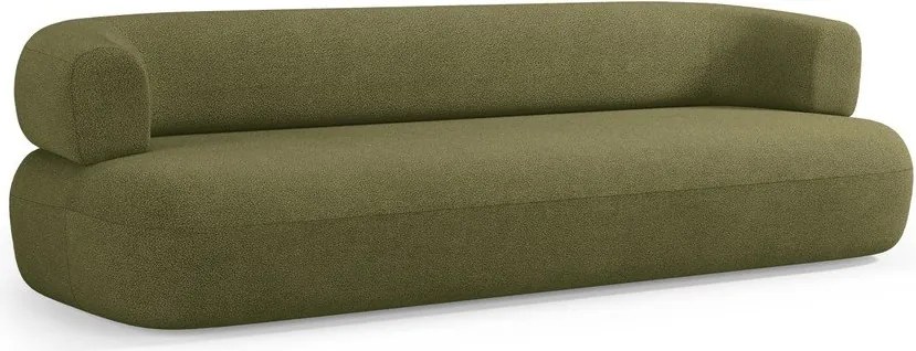 Zelená pohovka z textilie bouclé 226 cm Jenny – Micadoni