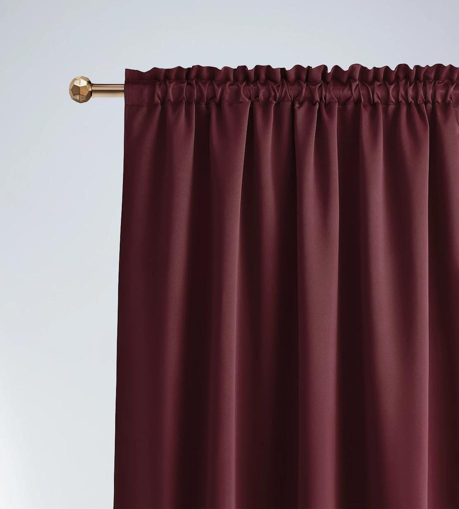 Room99 Hotový závěs na pásce Zatemňovací LAUREL Jednobarevný Barva: Krémová, Velikost: 140 x 260 cm