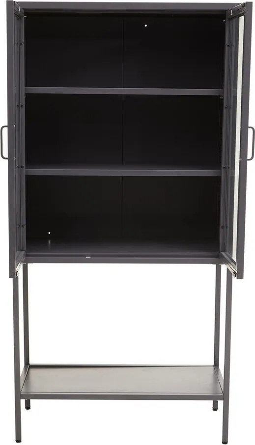 Šedá ocelová vitrína 75x150x35 cm Acier – Premier Housewares
