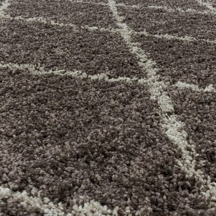 Vopi | Kusový koberec Alvor shaggy 3401 taupe - 280 x 370 cm