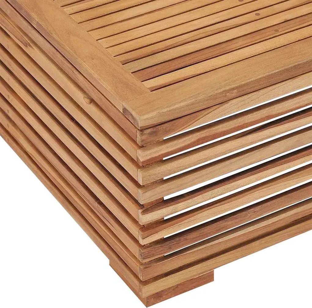 Set zahradního stolu a podnožky tmavě šedá poduška masivní teak 316042