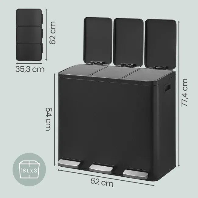 Odpadkový koš na tříděný odpad LTBB35254BZ02