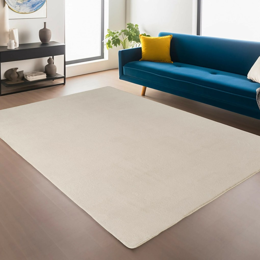 Ayyildiz, Kusový koberec Joy 1400 cream, 80x150, bílá, chodba / předsíň