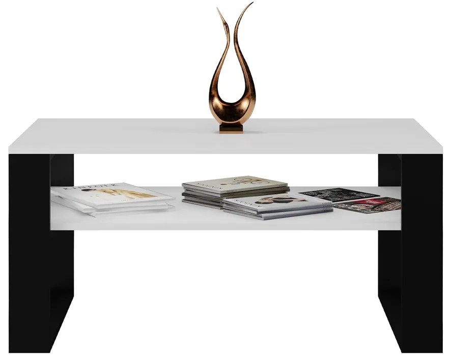 FALCO Konferenční stolek Sava 1 bílá/černá