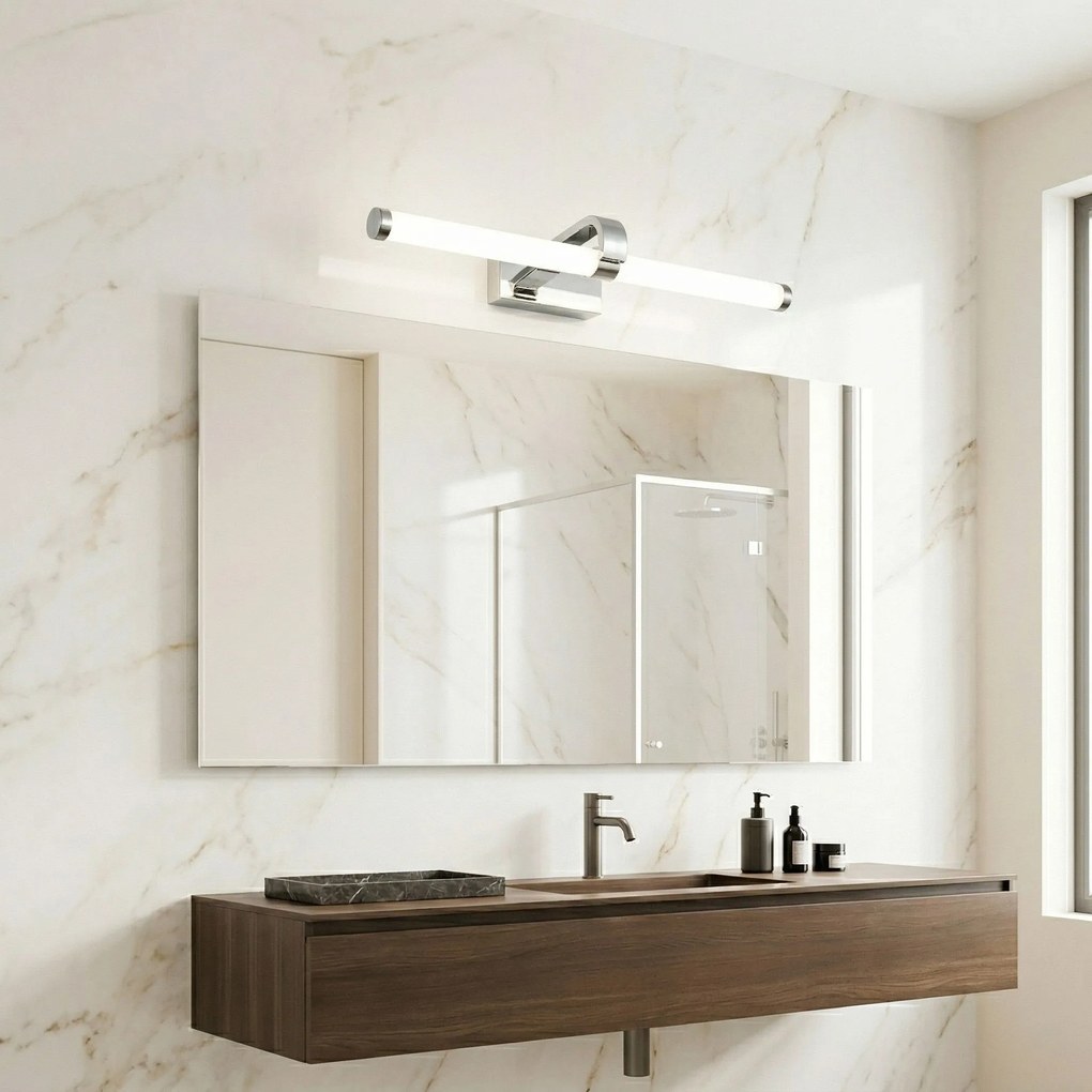 Toolight Rea, Koupelnové nástěnné LED svítidlo APP1882-1W 60cm CHROME, OSW-66037