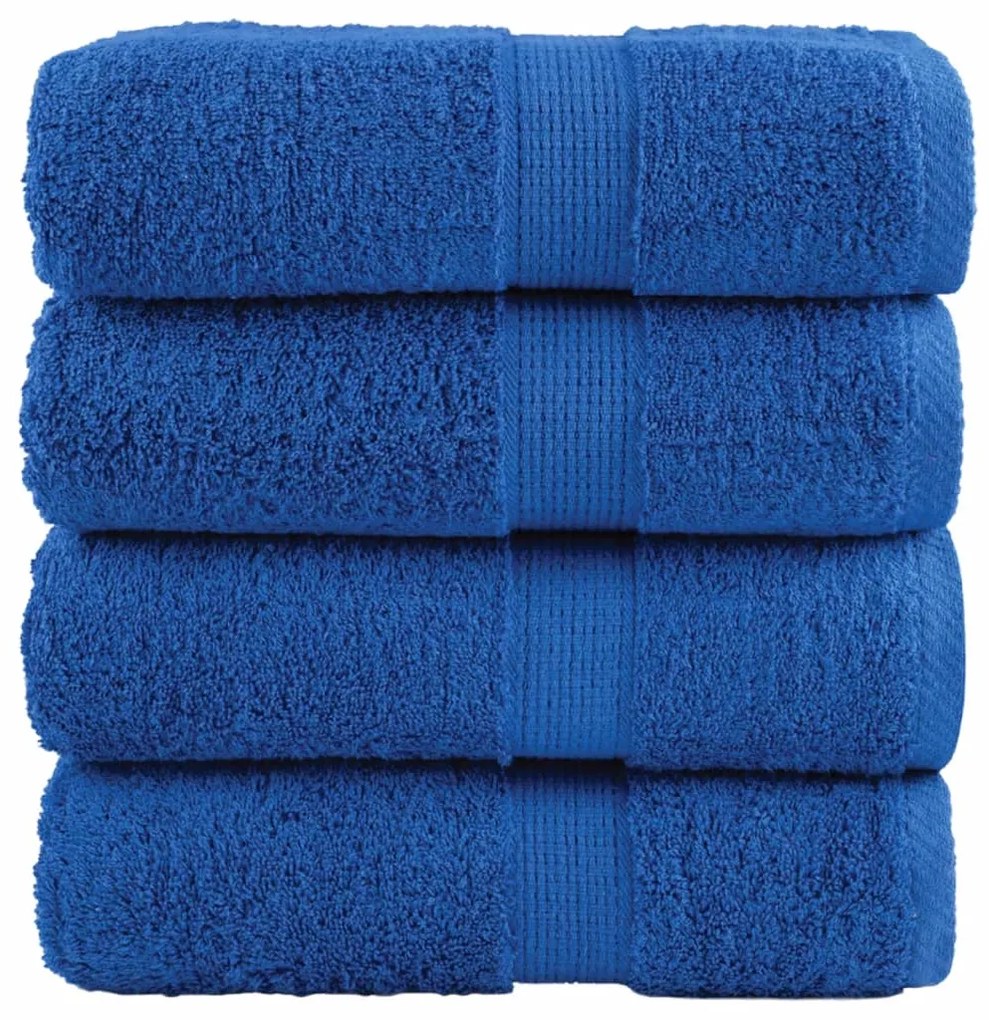 Prémiové mycí utěrky SOLUND 4 ks modré 30x30 cm 600 g/m² 137180