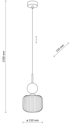 Lustr na lanku SOPHIA 1xE14/10W/230V černá/zelená/kouřová béžová