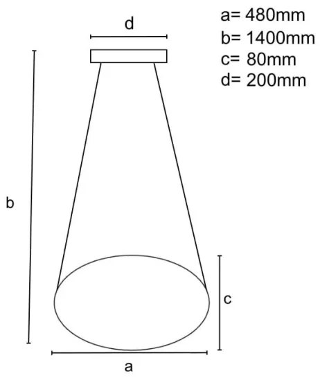 LED Stmívatelný lustr na lanku LED/65W/230V 3000-6500K hnědá + dálkové ovládání