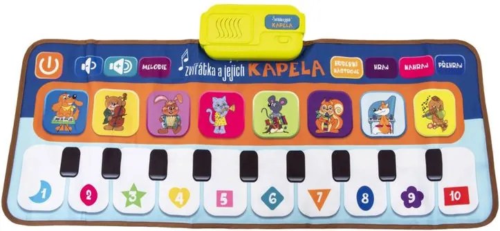 Elektronická hrací podložka pianko Zvířátka a jejich kapela