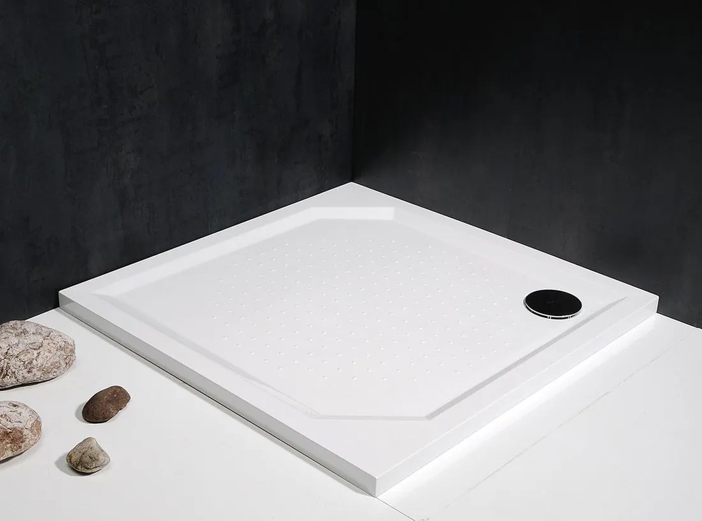 Gelco Gelco, ANETA90 sprchová vanička z litého mramoru, čtverec 90x90x4cm, GA009