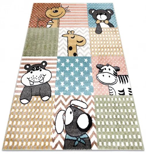 Dywany Łuszczów Dětský kusový koberec Fun Pets multi - 140x190 cm