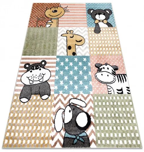Dywany Łuszczów, Dětský kusový koberec Fun Pets multi, 200x290, vícebarevná, dětský pokoj