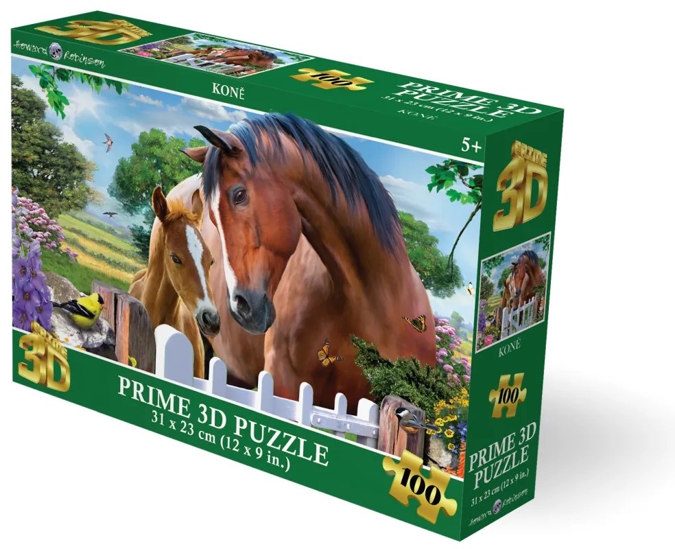 Puzzle 3D - Koně