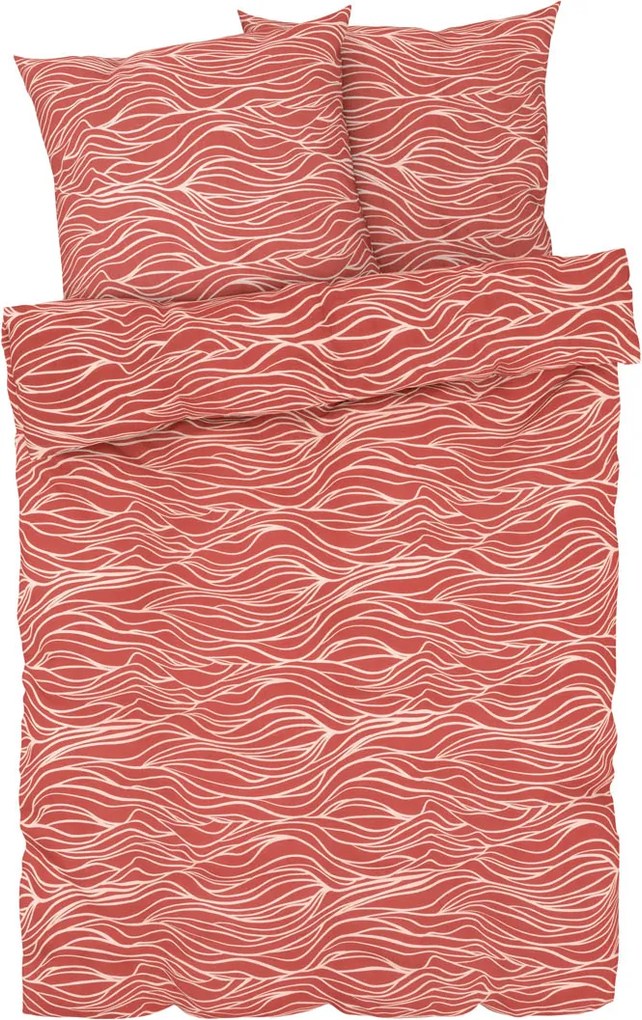 Barbara Becker Ložní povlečení Renforcé, 200 x 220 cm (vzorovaná/červená)