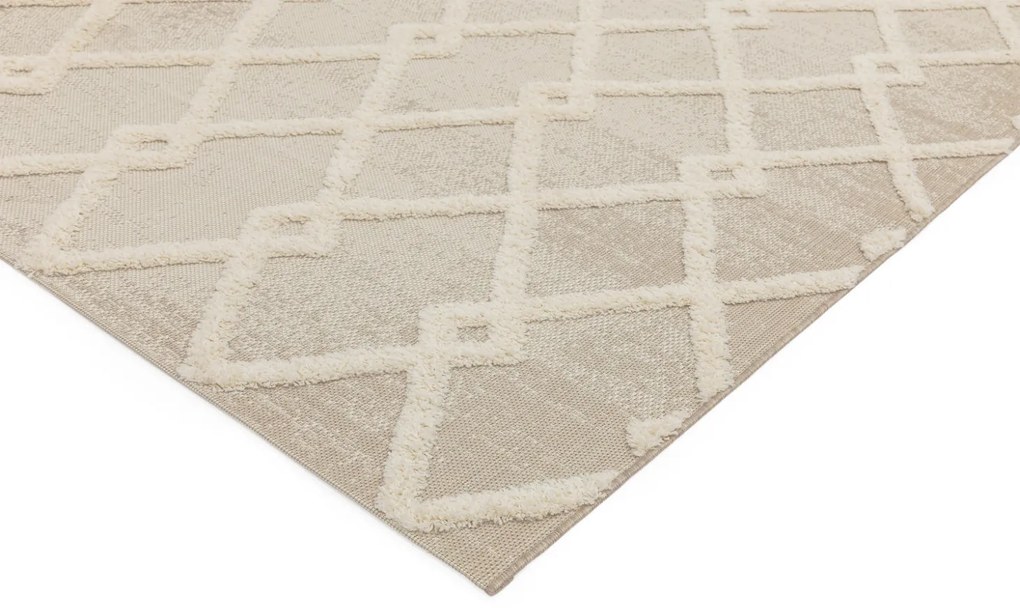Tribeca Design Kusový koberec Mola Beige/Cream Diamond Rozměry: 160x230 cm