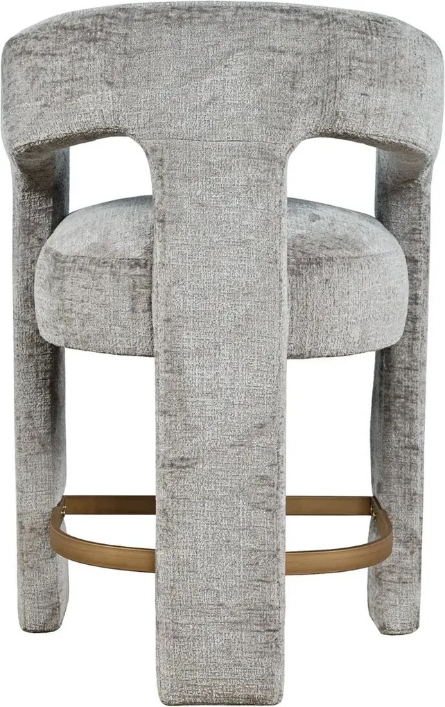 Designová barová židle Leith šedá