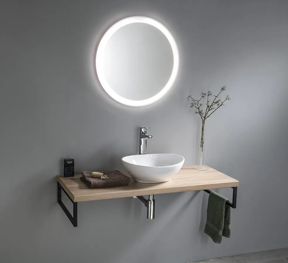 Aqualine Sapho, VEGA pracovní deska 125x45cm, dub platin