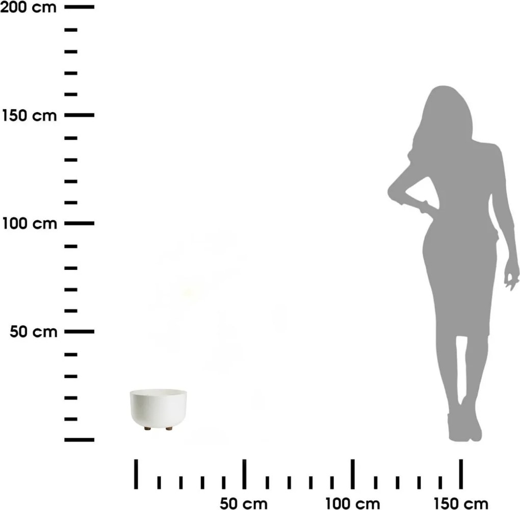 PLASTOVÝ KVĚTINÁČ TERRA 27X17 CM KRÉMOVÁ