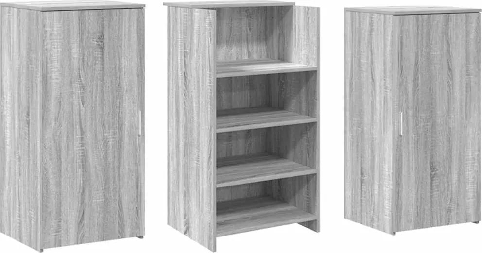 Recepční stůl hnědý dub 155x50x103,5 cm kompozitní dřevo 3324201