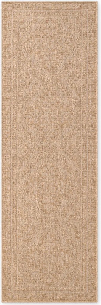 80x250 Běhoun Duet Rosel 106252 Beige/White na ven i na doma