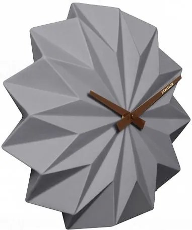 Designové nástěnné hodiny KA5531GY Karlsson Origami 27cm