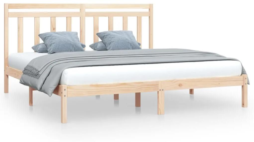 Rám postele masivní dřevo 200 x 200 cm,  3105270