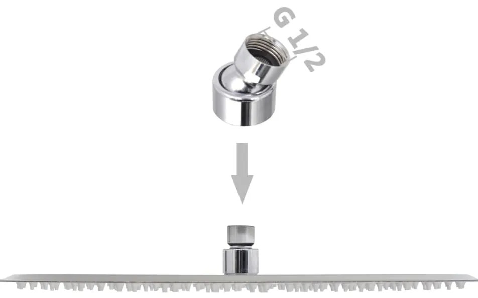 vidaXL Marketos Dešťová sprchová hlavice nerezová ocel 40 cm kulatá