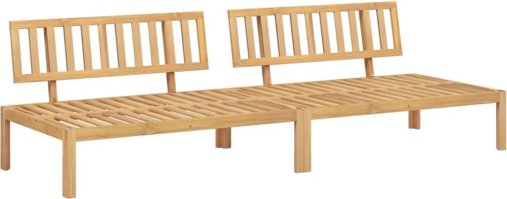 Zahradní středové pohovky z palet 2 ks masivní akáciové dřevo 3209307