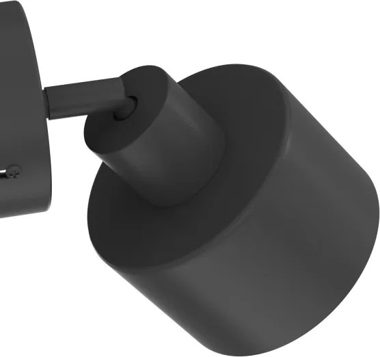 Nástěnné bodové svítidlo PARKLA 1xE27/15W/230V černá