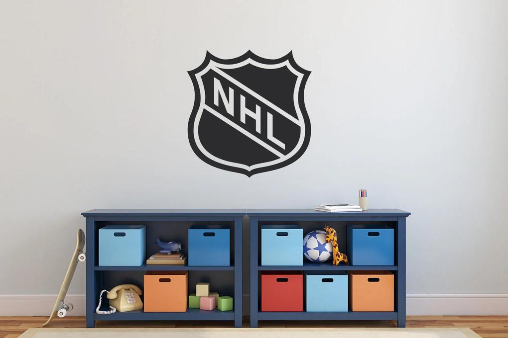 Lepy.cz Samolepka na zeď NHL Velikost (šířka x výška): 85x85cm, Barevná varianta: Ledová modrá
