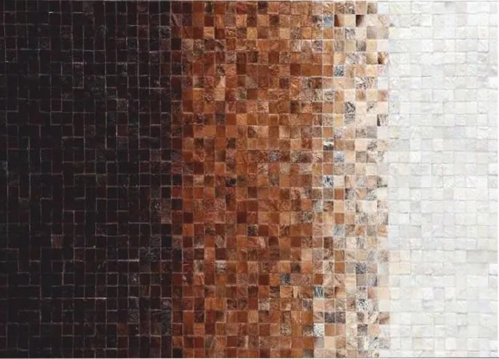 Tempo Kondela Luxusní koberec, pravá kůže, 140x200, KŮŽE TYP 7