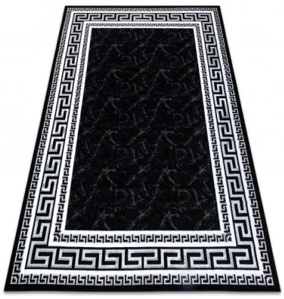 Koberec GLOSS 2813 87 styl, greek - černý, šedý