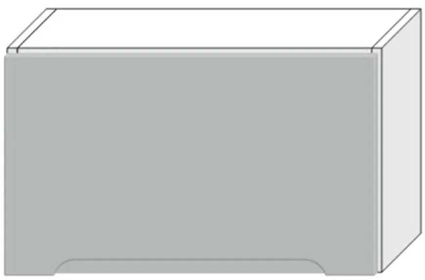 Kuchyňská Skříňka Zoya W60okgr Světle Šedá Mat/Bílý