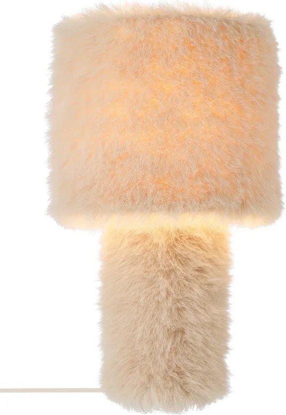 Krémová látková stolní lampa (výška 46 cm) Fay – Ellos Home