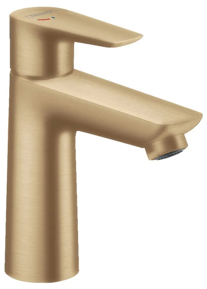 Hansgrohe Talis E - Páková umyvadlová baterie 110 Coolstar s odtokovou soupravou s táhlem, kartáčovaný bronz 71713140