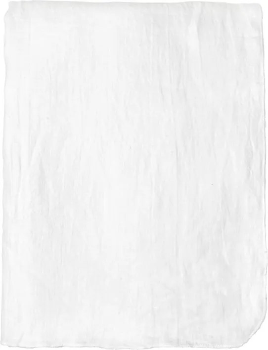 Lněný ubrus Broste GRACIE 160x200 cm bílý