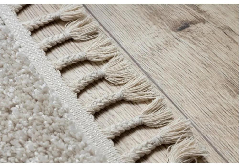 Kusový koberec Shaggy Beni krémový 160x220cm
