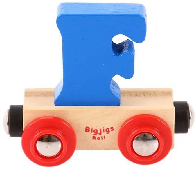Bigjigs Rail Vagónek dřevěné vláčkodráhy - Písmeno F