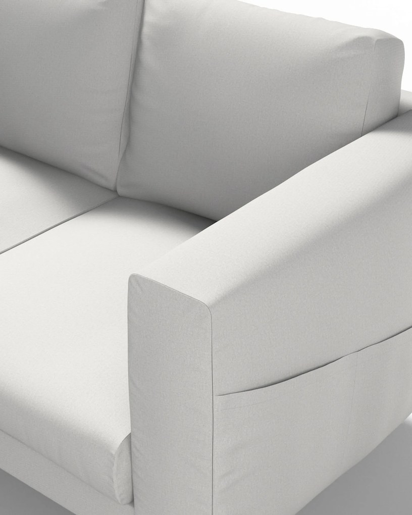 Potah na pohovku IKEA Norsborg 2-místná barva šedá látka pletený vzor