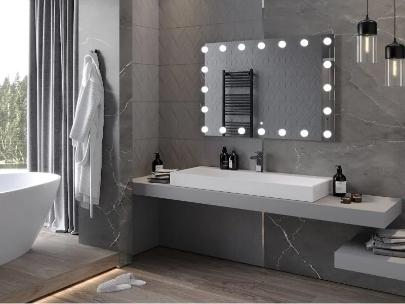 Mexen Dona osvětlené koupelnové zrcadlo 120 x 80 cm, LED 6000K, anti-pára - 9818-120-080-611-00