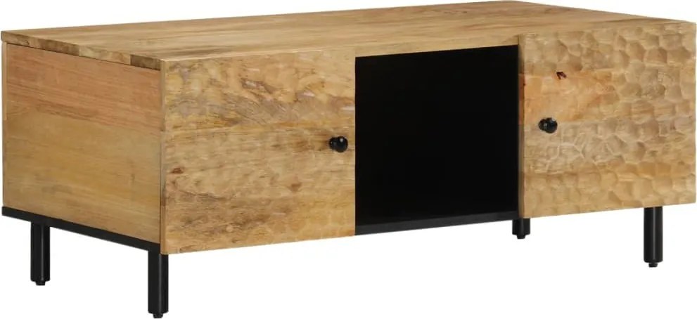 vidaXL Konferenční stolek 100 x 54 x 40 cm masivní mangovník [356903] Barva: Černá