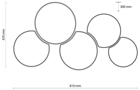 Stropní svítidlo MONA 5xE27/15W/230V bílá