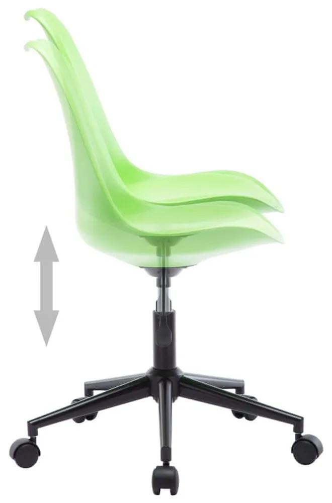 Petromila Otočné jídelní židle 6 ks zelené umělá kůže