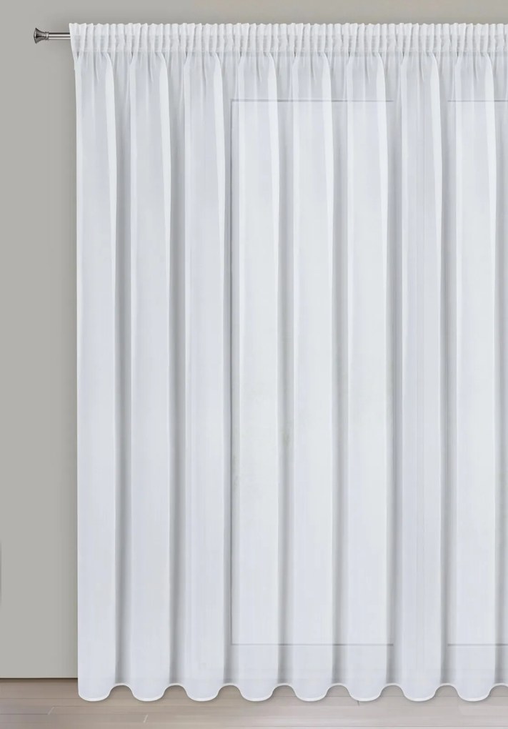 ZÁCLONA NA PÁSCE ARLETA 350X270 CM BÍLÁ