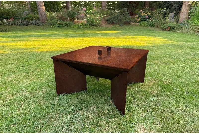 Fokus Zahradní ohniště 50 x 50 x 30 cm, corten CORGARDEN 1016