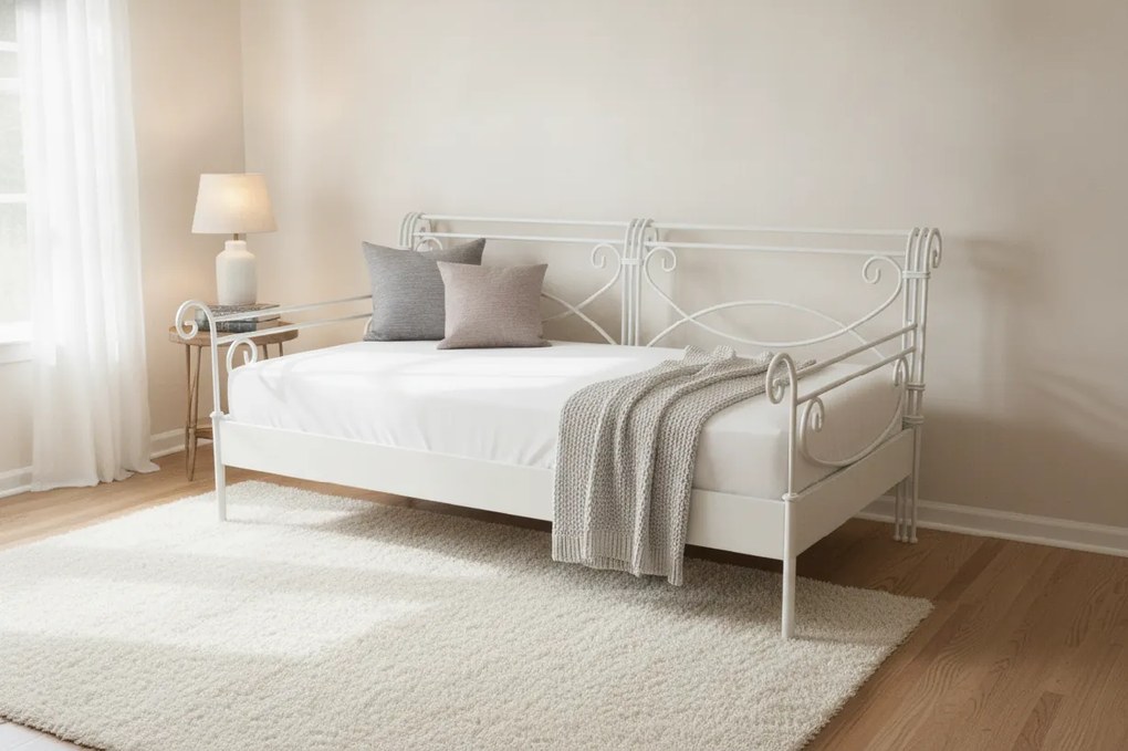 Nábytek ATIKA s.r.o. Kovový otoman BELLA Barevne provedení: na přání dle RAL, Rozměr: 80 x 200 cm