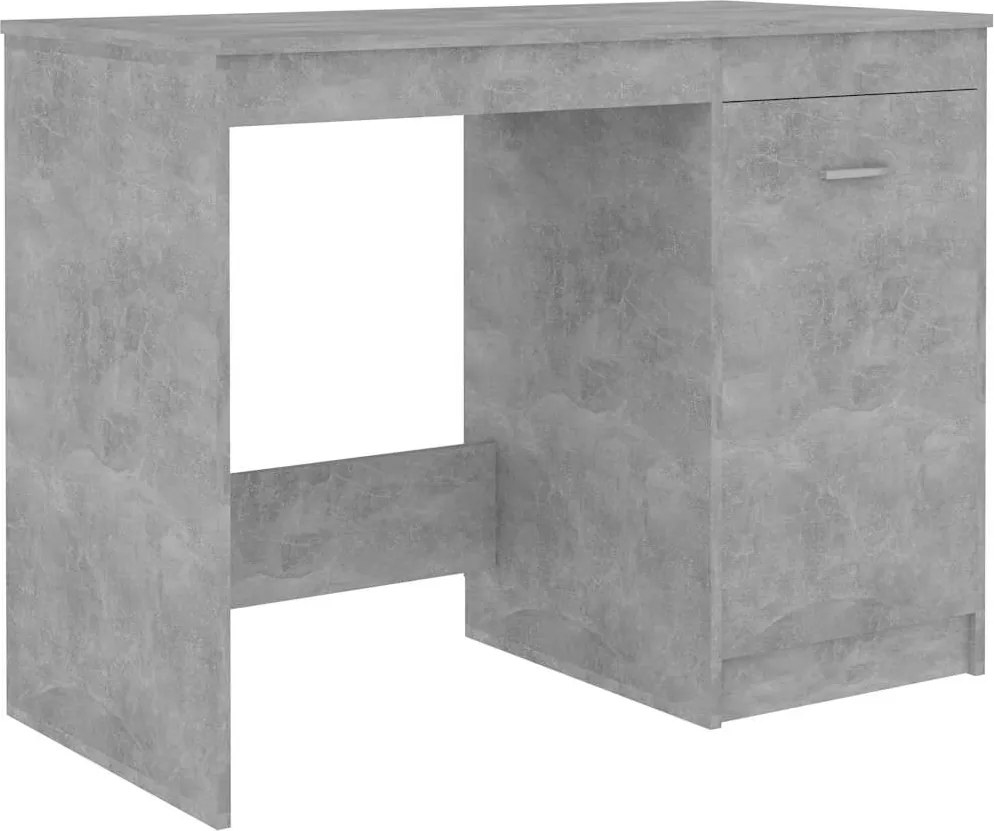 Psací stůl betonově šedý 140 x 50 x 76 cm kompozitní dřevo 3054784